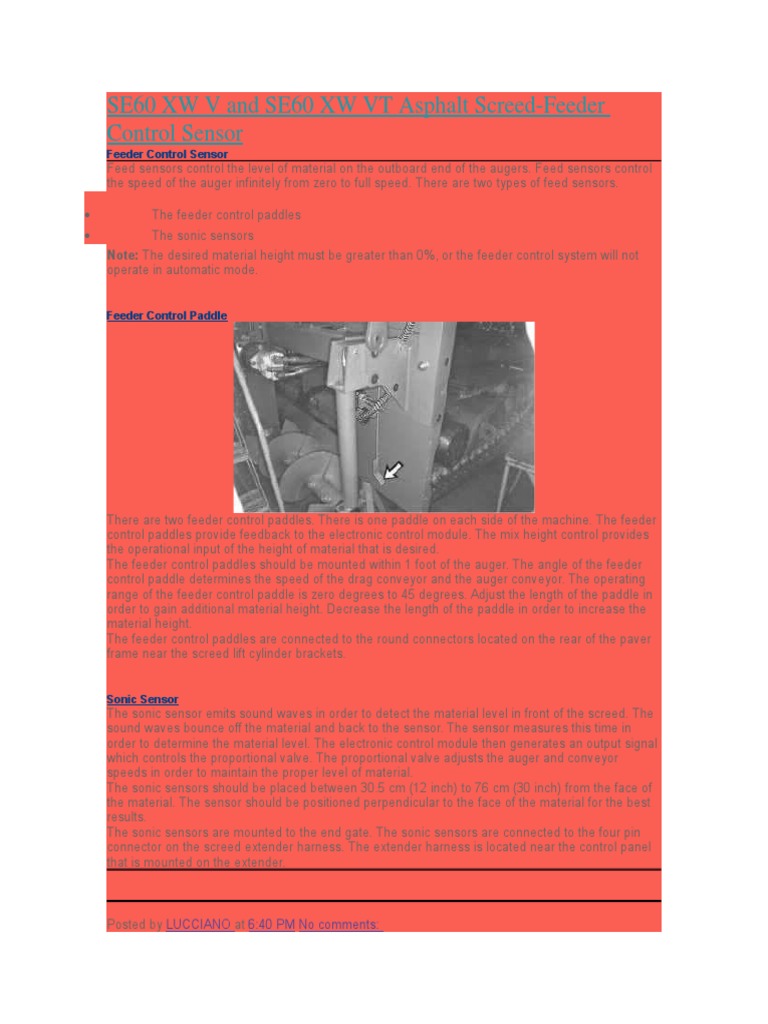 SE60 XW V and SE60 XW VT Asphalt Screed | Download Free PDF ...