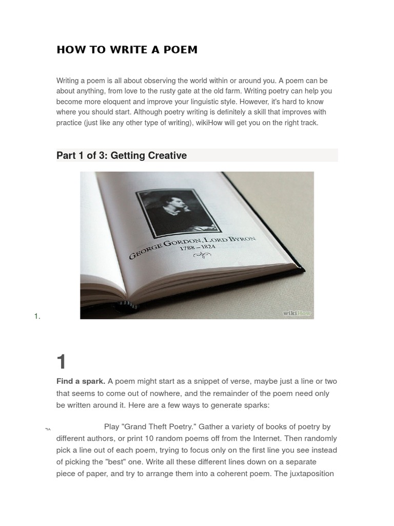 How to Craft a Poem: A Comprehensive Guide to Generating Ideas ...