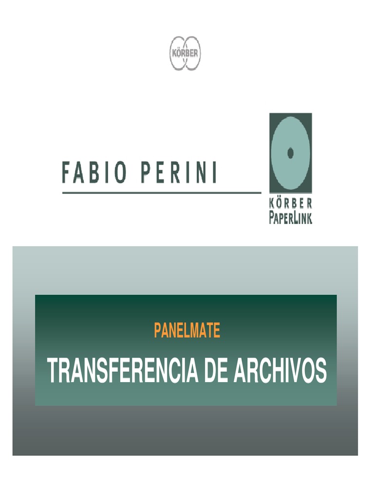 Panelmate Transfer | PDF | Computadoras personales | Archivo de computadora