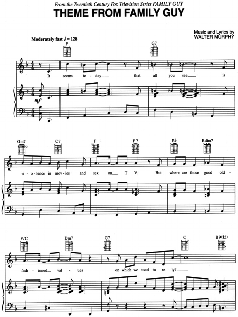 Family Guy Theme Song | PDF