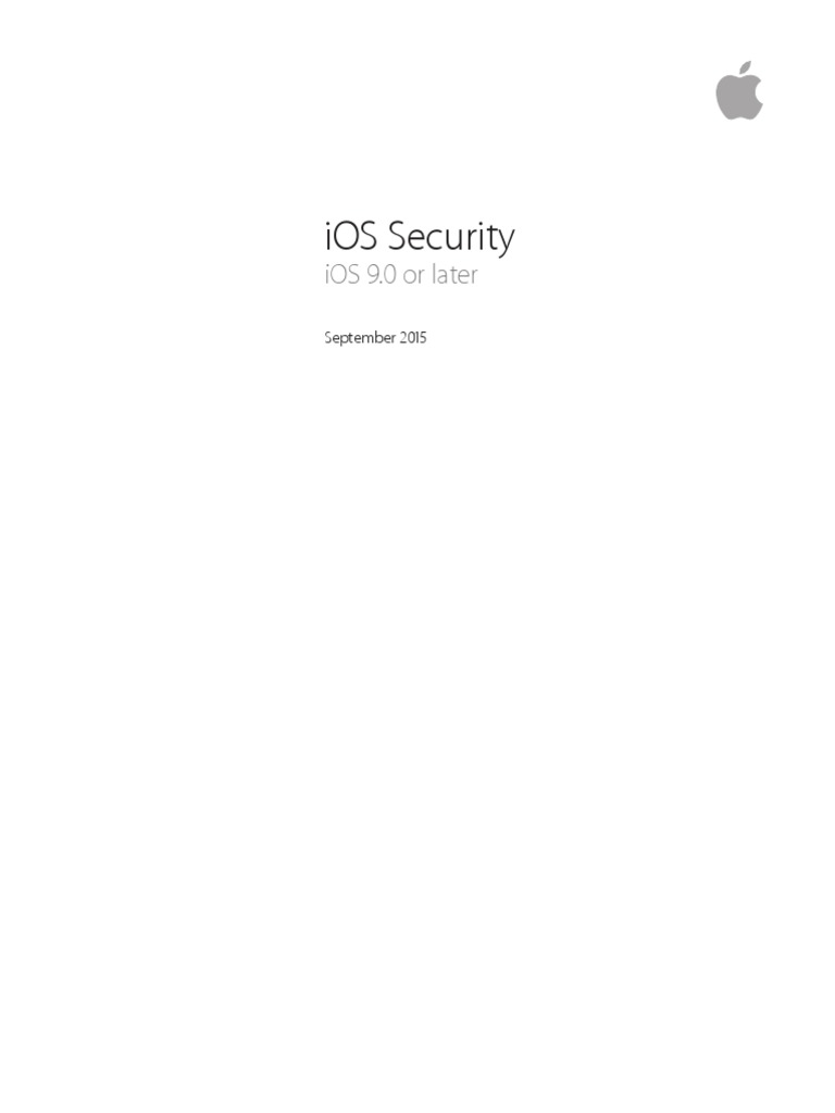 IOS Security Guide | PDF | Ios | I Cloud