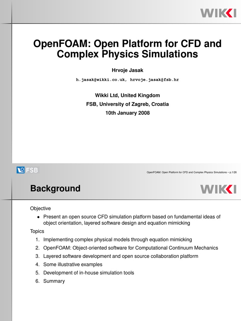 Openfoam Open Platform For Cfd And Complex Physics Simulation Pdf Computational Fluid 2468