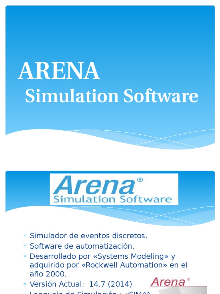 Arena: Software de Simulación de Eventos Discretos | PDF