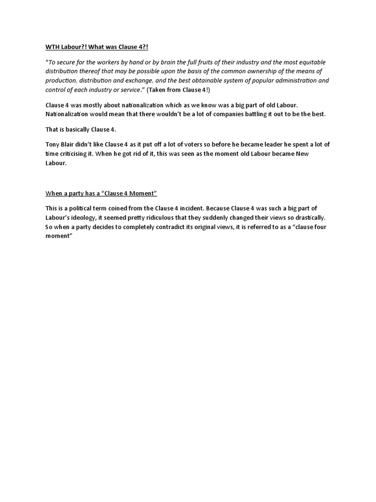 Clause 4 Explained | PDF