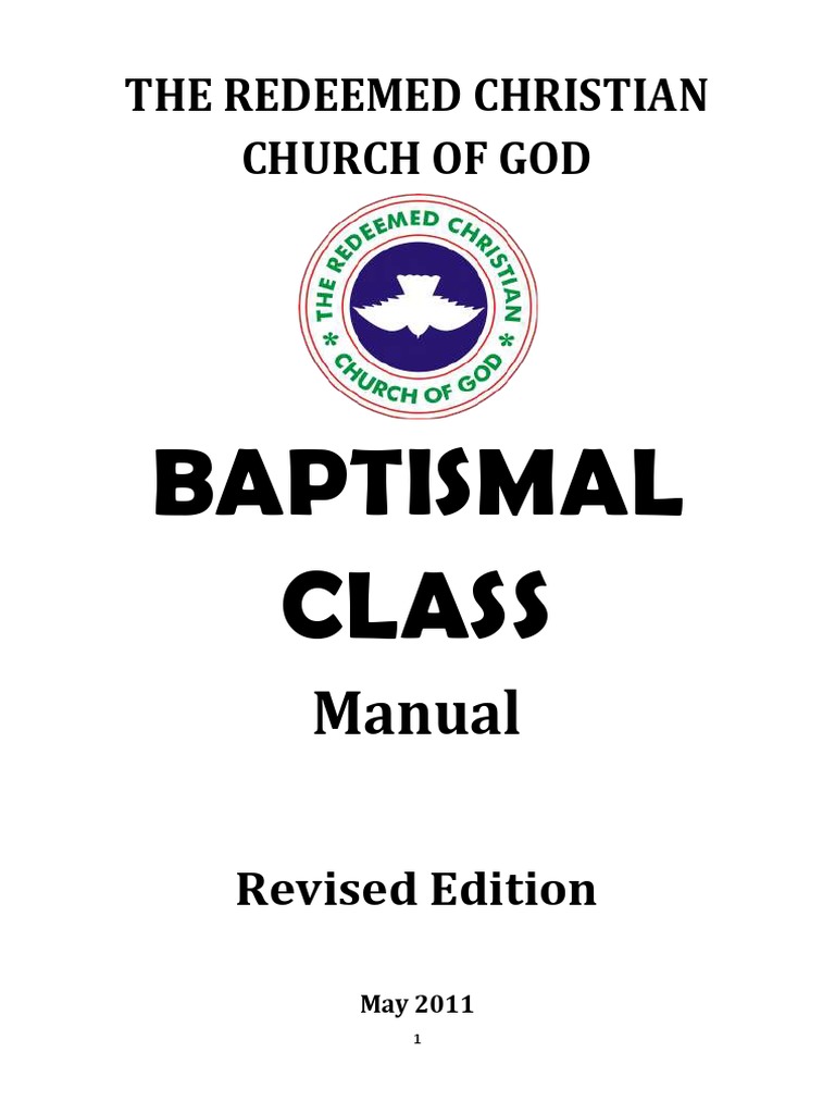 RCCG Baptismal Class Manual | PDF | Baptism | Acts Of The Apostles