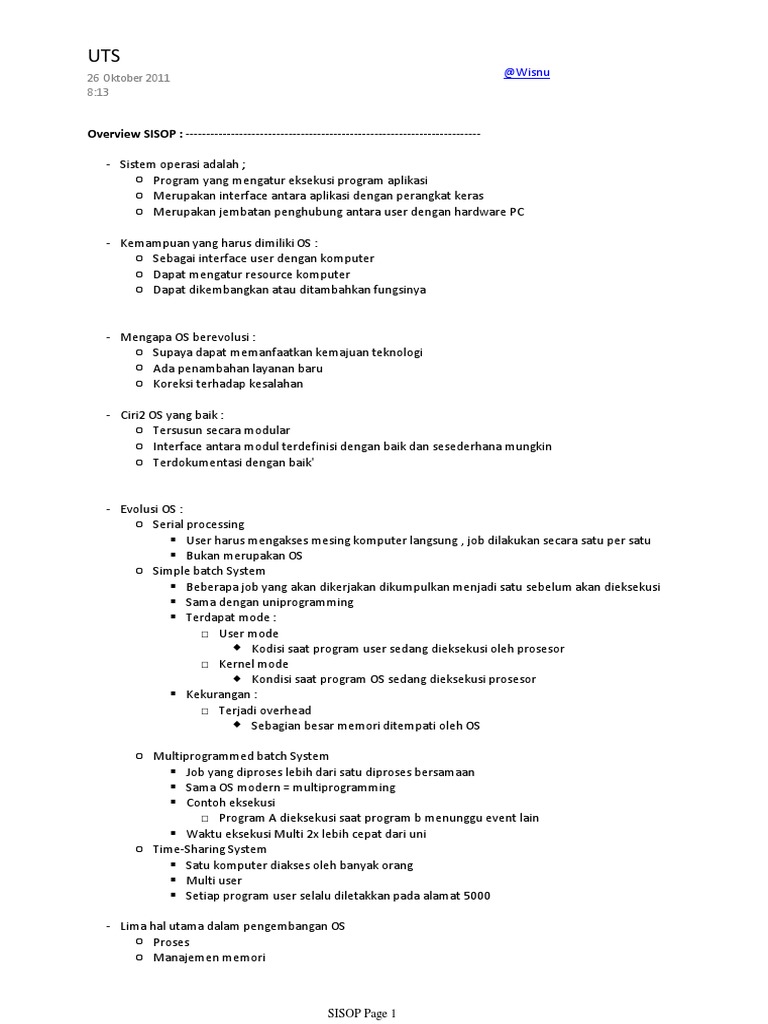Latihan Uts Sisop | PDF