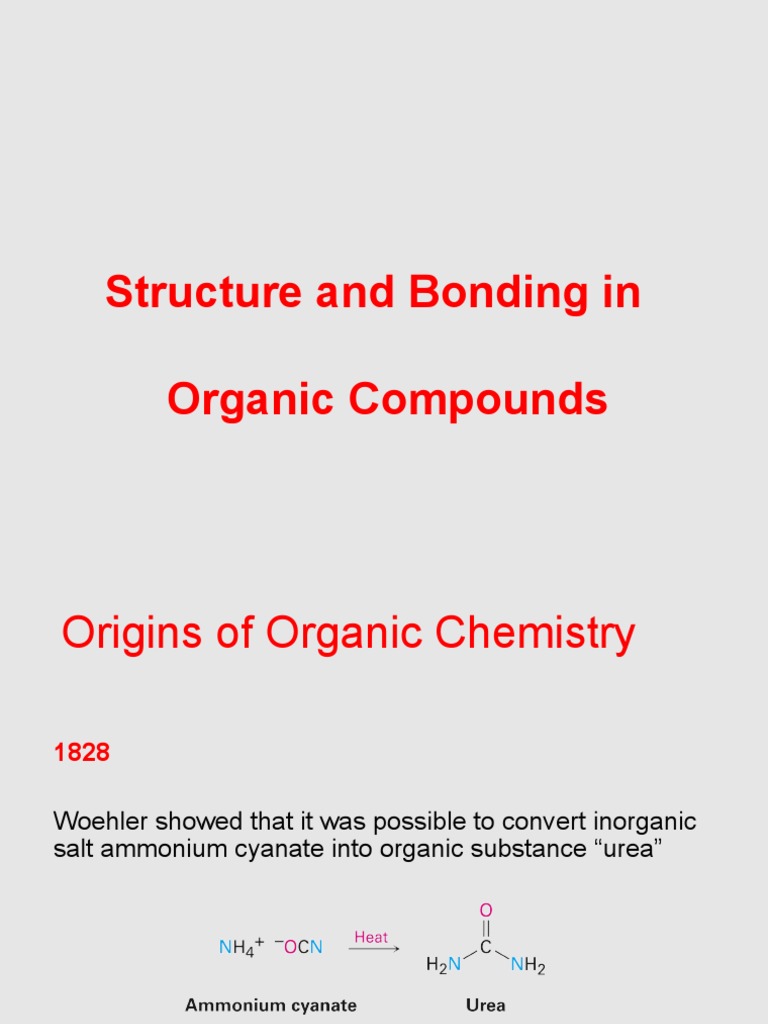 Structure and Bonding in Organic Chemistry | PDF | Molecular Orbital ...