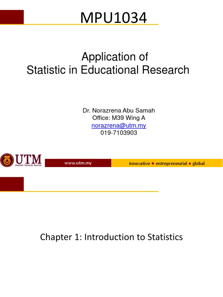 Week 1 - Introduction To Statistics PDF | PDF | Level Of Measurement | Experiment