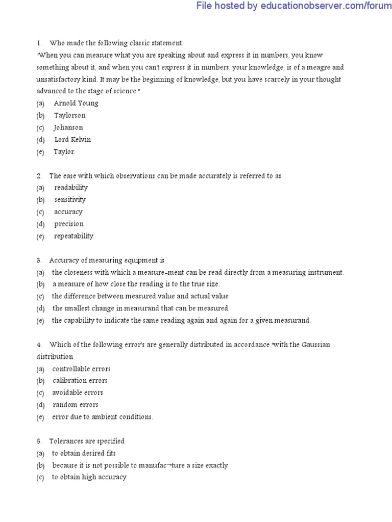 RRB Junior Engineer Mechanical Model Question Paper Solved 17 | PDF ...