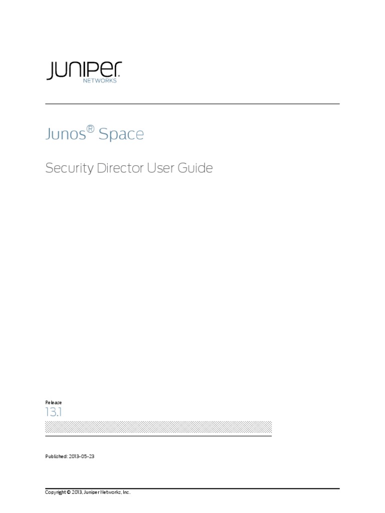 Junos Space Security Director | PDF | License | Berkeley Software Distribution