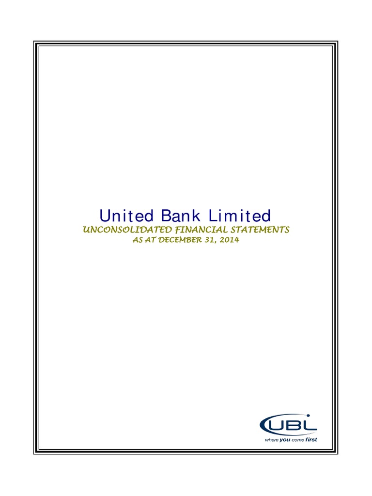 United Bank Ltd. | PDF | Balance Of Payments | Banks