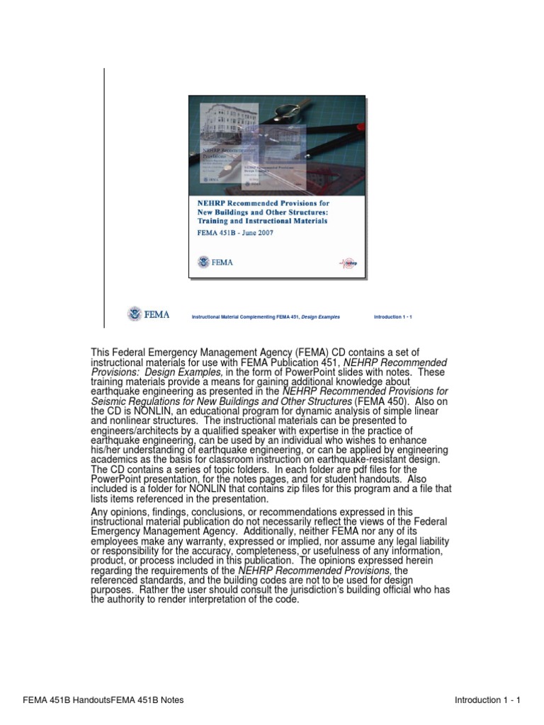 FEMA 451B - NEHRP Recommended For New Buildings and Other Structures ...
