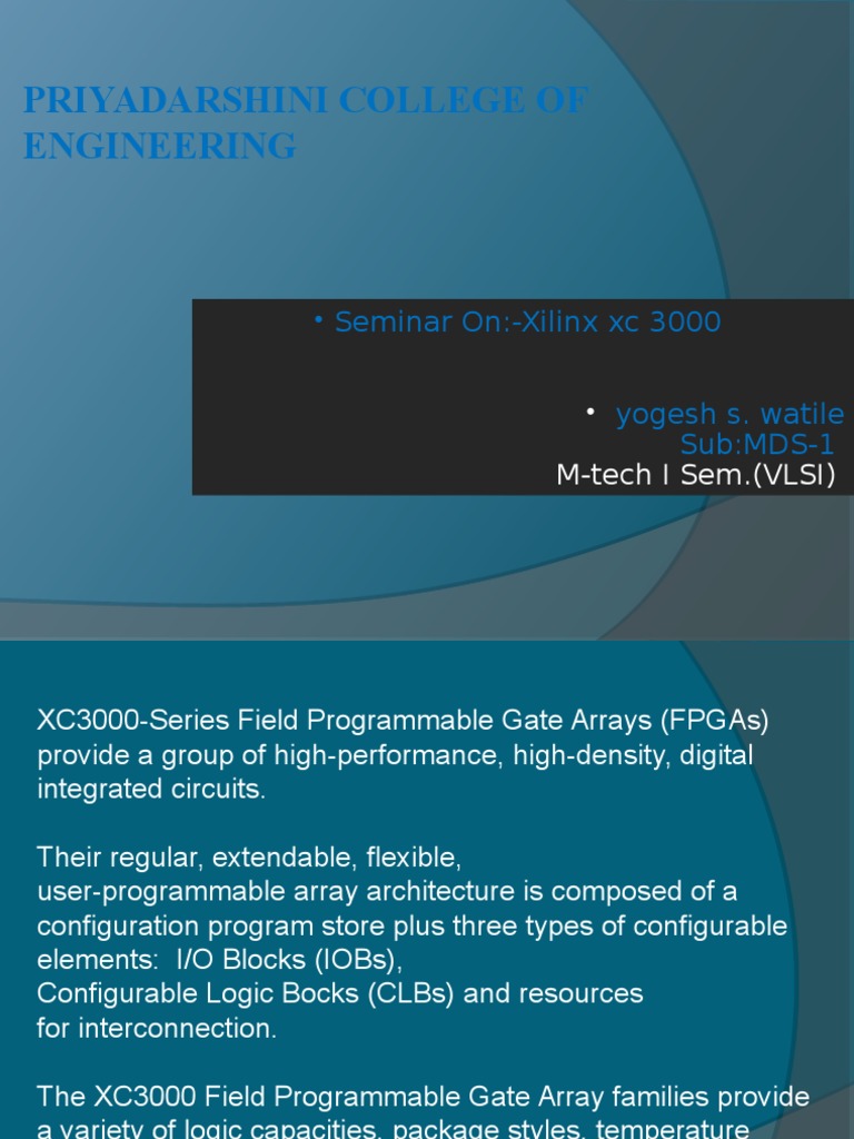 Xilinx Xc 3000 | Field Programmable Gate Array | Electronics