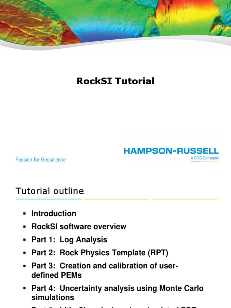 RockSI Guide | PDF | Porosity | Density