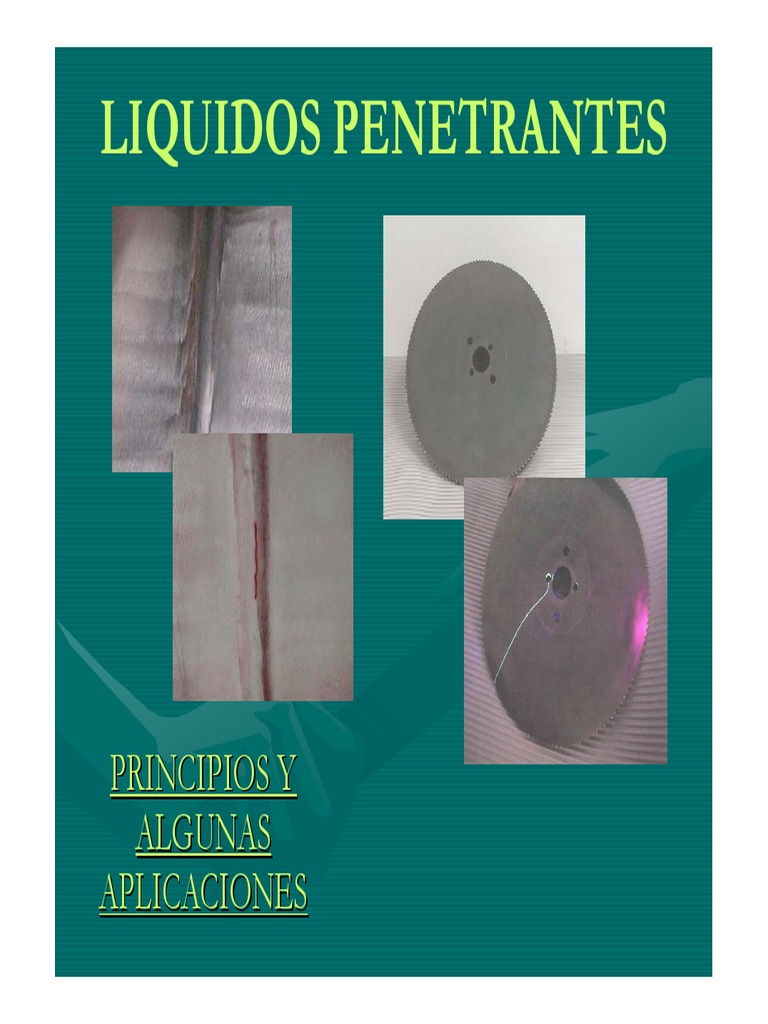 Guía de Líquidos Penetrantes en Inspección | PDF | Mojada | Líquidos