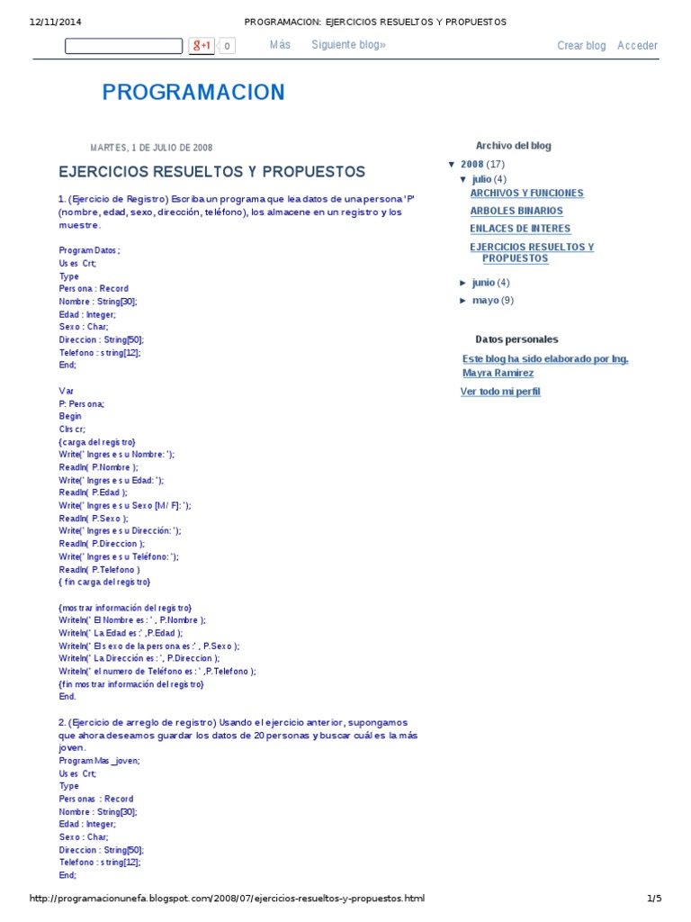 Programacion Ejercicios Resueltos y Propuestos | PDF | Ingeniería de software | Programación de ...