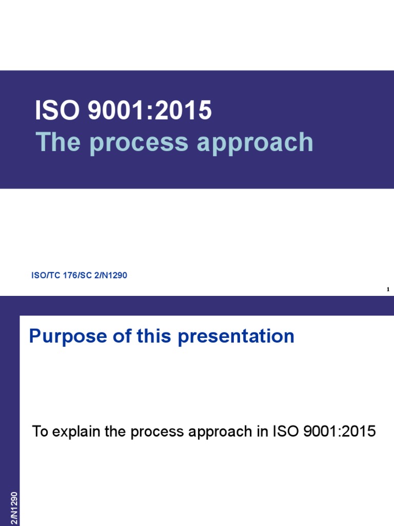ISO 9001 2015 Process Approach Presentation | PDF | Business
