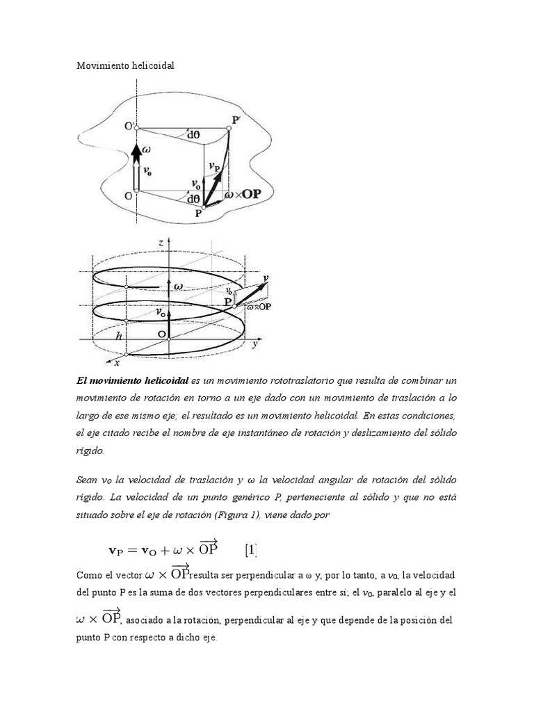 Movimiento Helicoidal | PDF