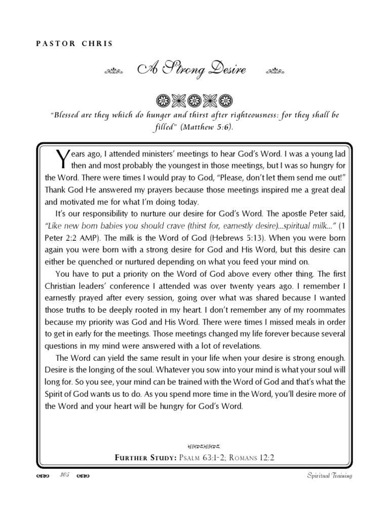 A Strong Desire | PDF