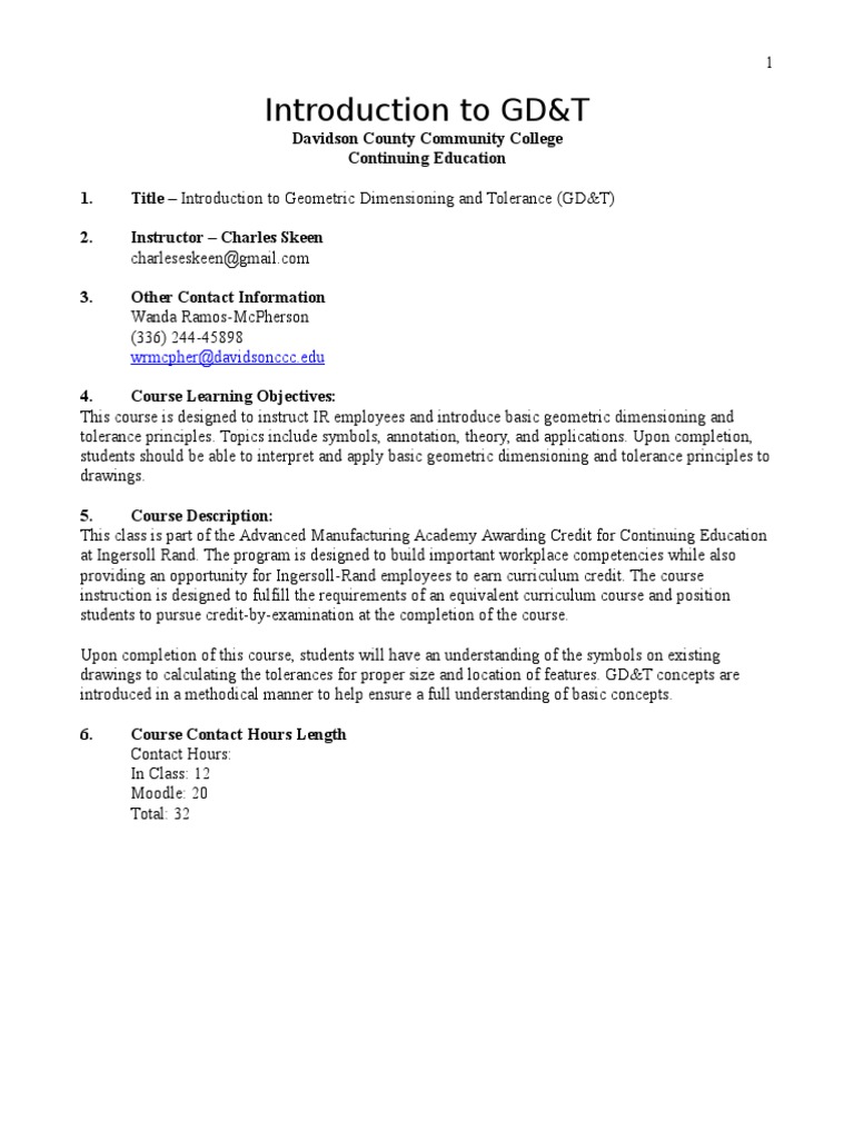 Gd T Syllabus Pdf Curriculum Cognition