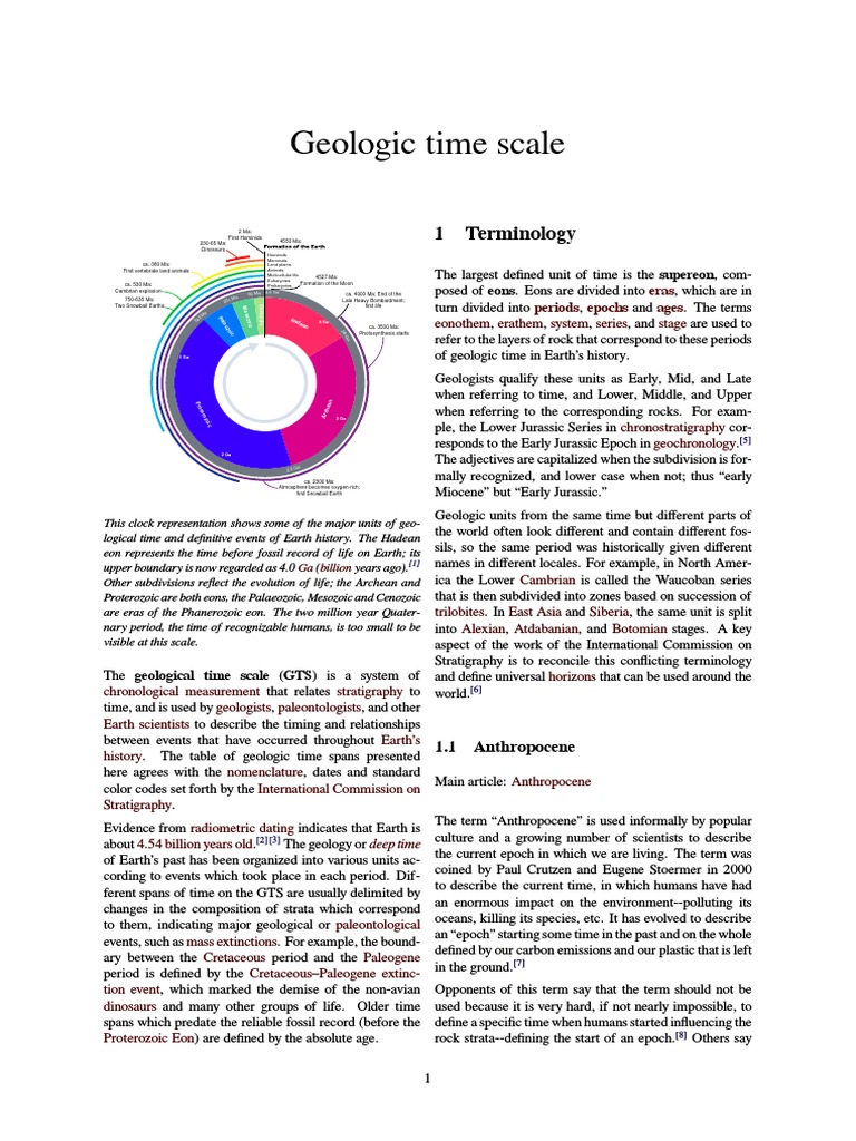 Geologic Time Scale | PDF | Geologic Time Scale | Geology