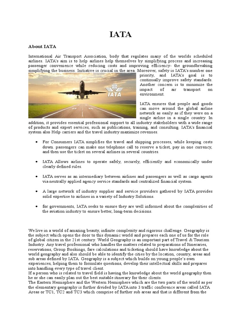Iata | PDF | Airlines | Industries