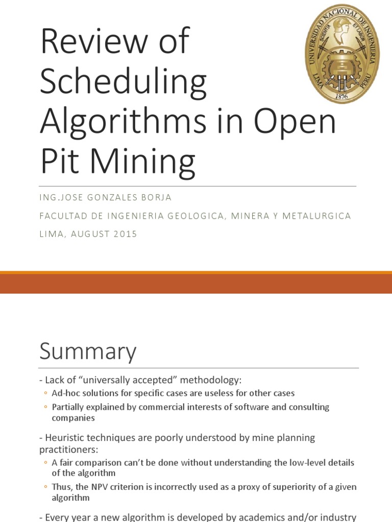 Review of Scheduling Algorithms | PDF | Scheduling (Production ...