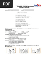 First Grading Exam Kinder | PDF | Learning | Behavior Modification