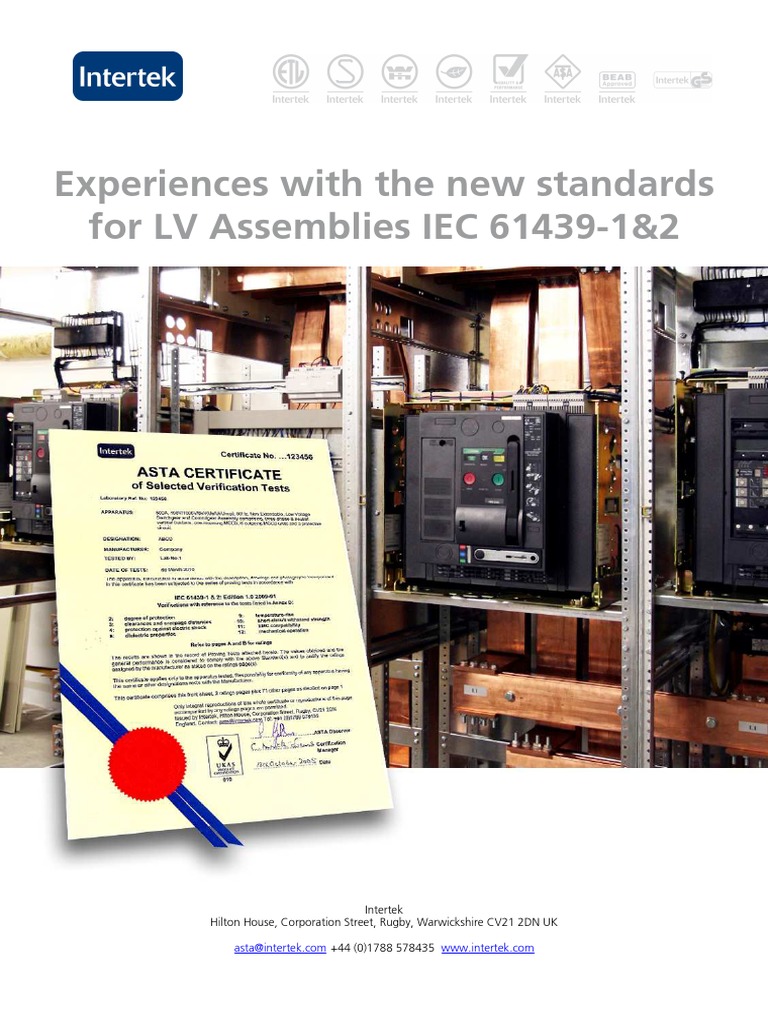 Experiences With New Standards For Iec 61439 PDF | PDF | Verification ...
