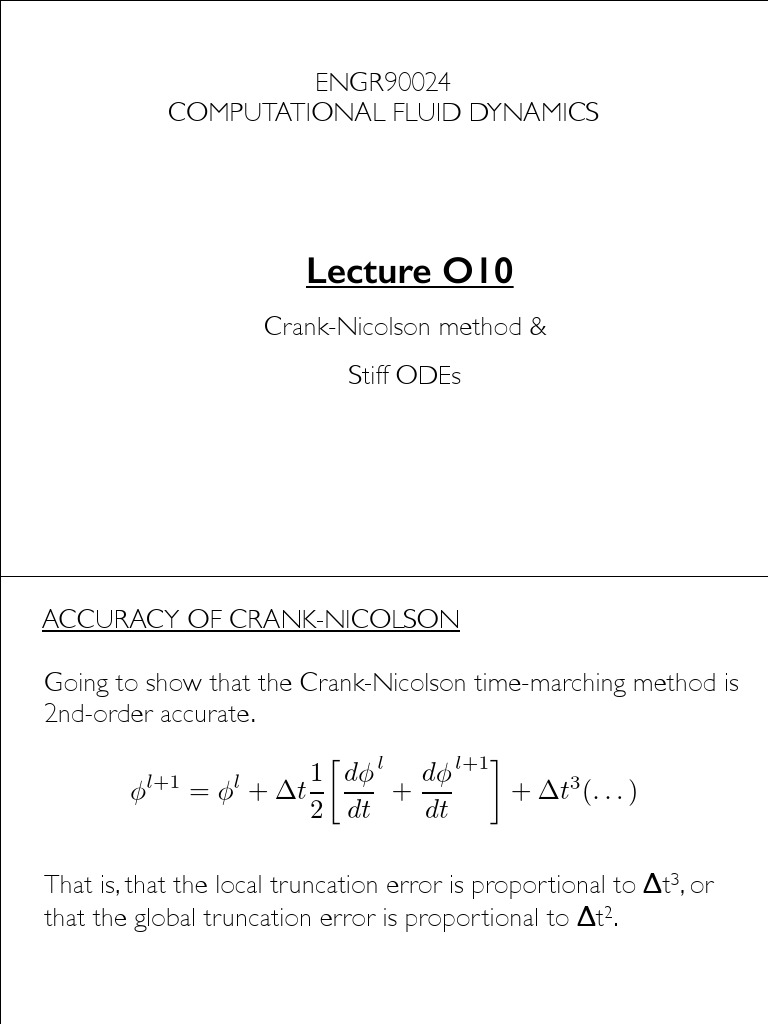 Crank Nicholson Method | PDF | Mathematics Of Computing | Differential ...