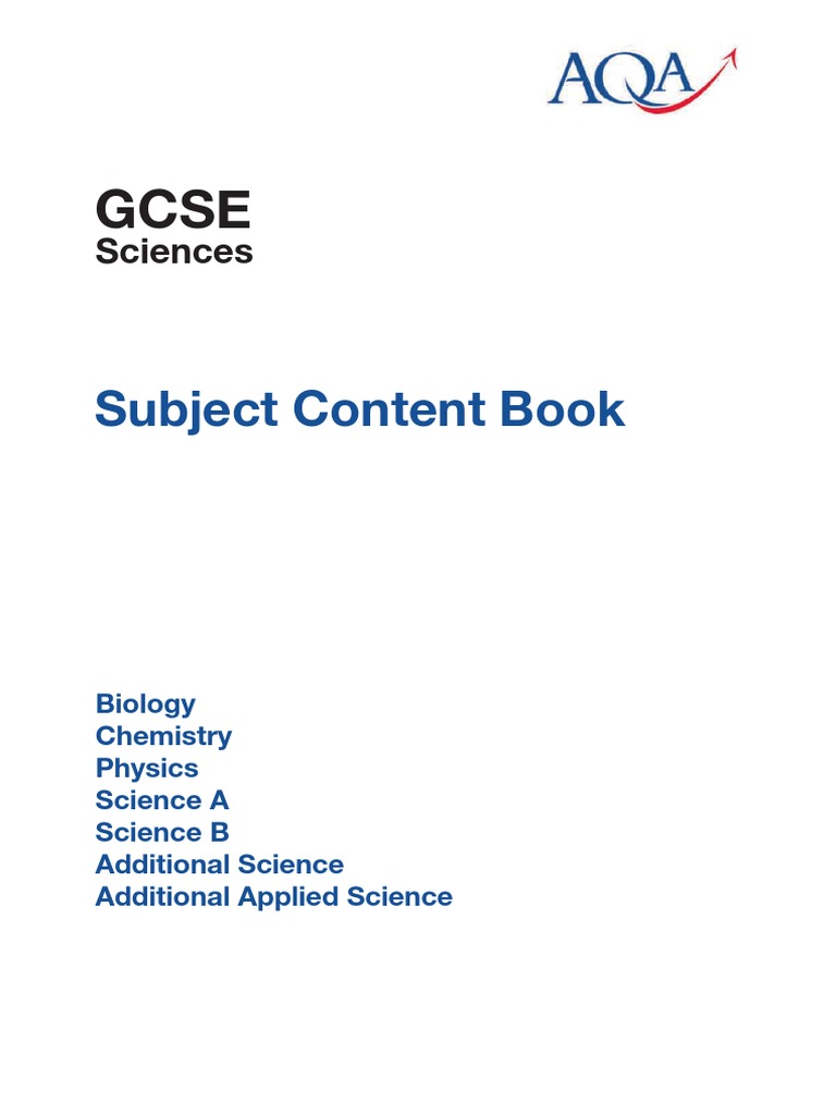 Aqa Gcse Science Content Book | PDF | Antimicrobial Resistance | Evolution