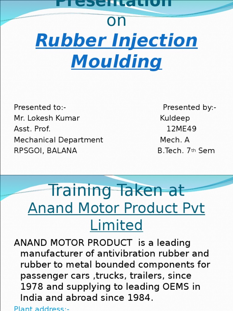 Rubber Injection Molding Guide | PDF | Industrial Processes | Building ...