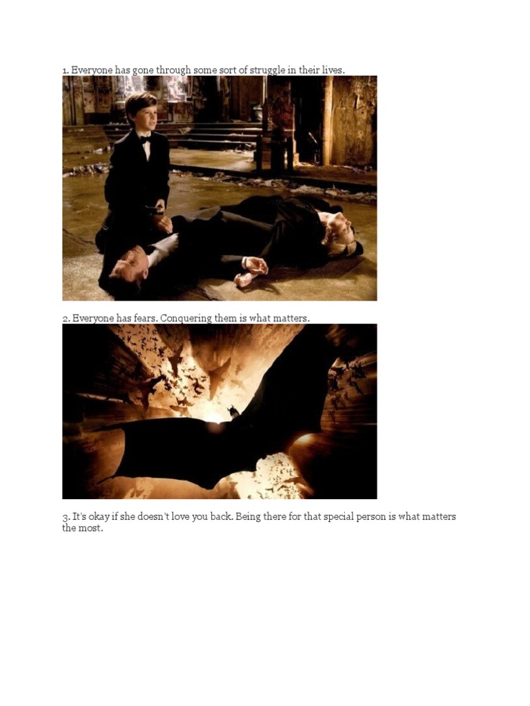 Lessons From Batman | PDF | Career & Growth | Lifestyle