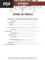 Authentic Indian Table D'Hôte Menu | PDF | Indian Cuisine | Food And ...