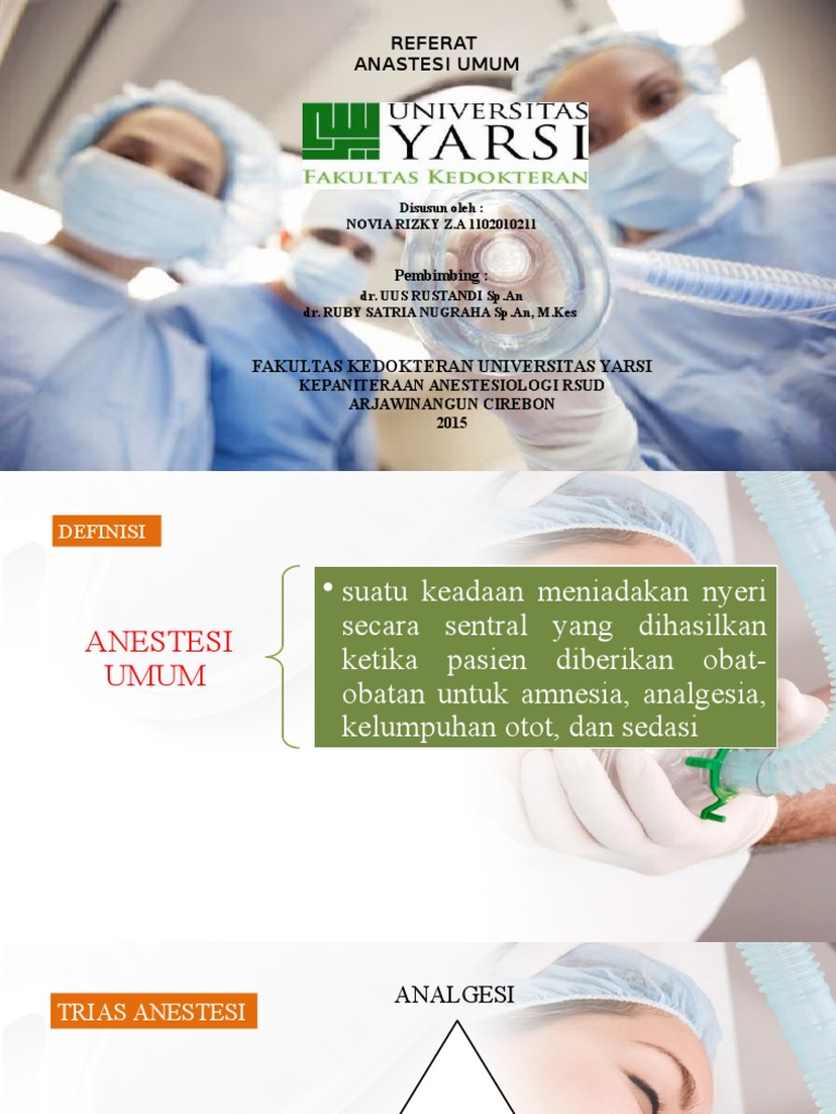 Anestesi Umum | PDF
