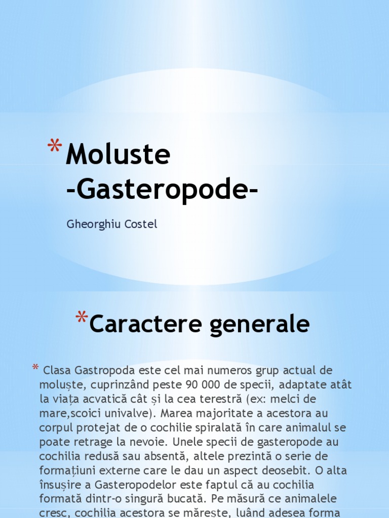 Moluste - Gasteropode | PDF