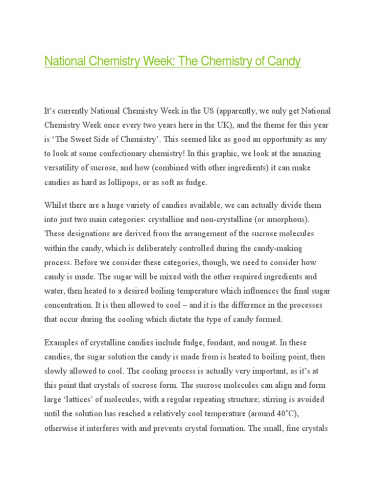 The Sweet Science of Candy: Exploring Crystalline and Non-Crystalline ...