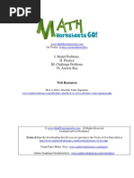 Solved Absolute Value Problems | PDF | Mathematics | Applied Mathematics