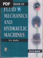 RK Bansal-A Textbook of Fluid Mechanics and Hydraulic Machines. | PDF