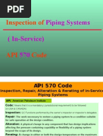 API 570 Piping Inspection | PDF | Corrosion | Pipeline Transport