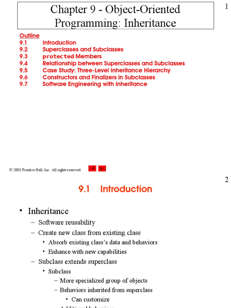 2003 Prentice Hall, Inc. All Rights Reserved | PDF | Inheritance (Object Oriented Programming ...