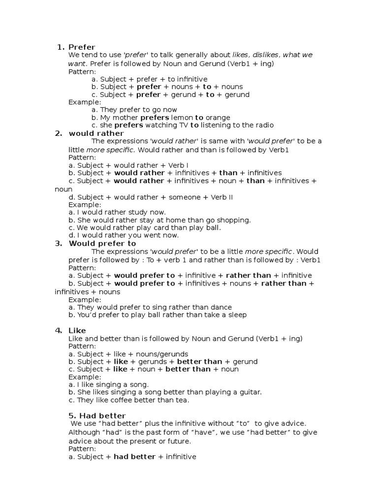 Prefer | PDF | Grammar | Linguistic Morphology