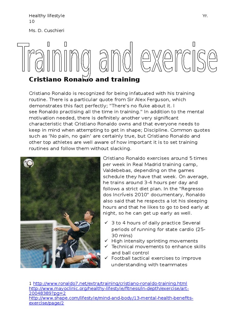 Training and Exercise Notes | PDF | Physical Exercise | Behavioural ...