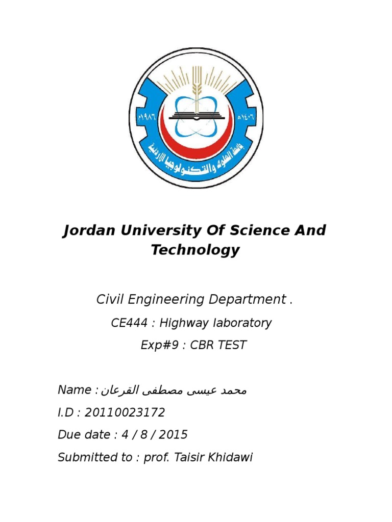 Cbr Test Pdf Soil Science