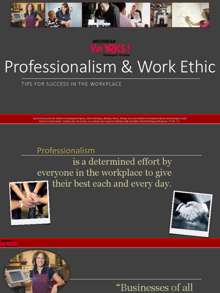 Professionalism and Work Ethic Guide | PDF | Employment | Communication