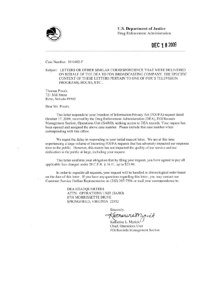FOIA Request Letter | PDF