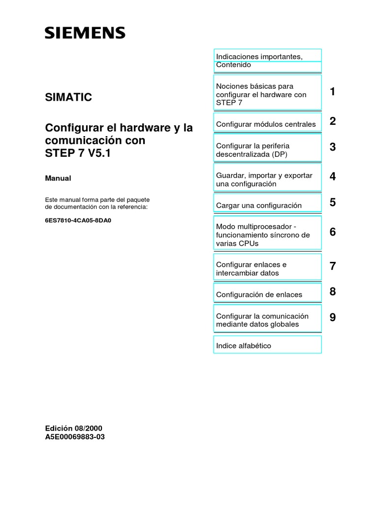 Configuración Del Hardware Con STEP 7 | PDF | Hardware de la ...