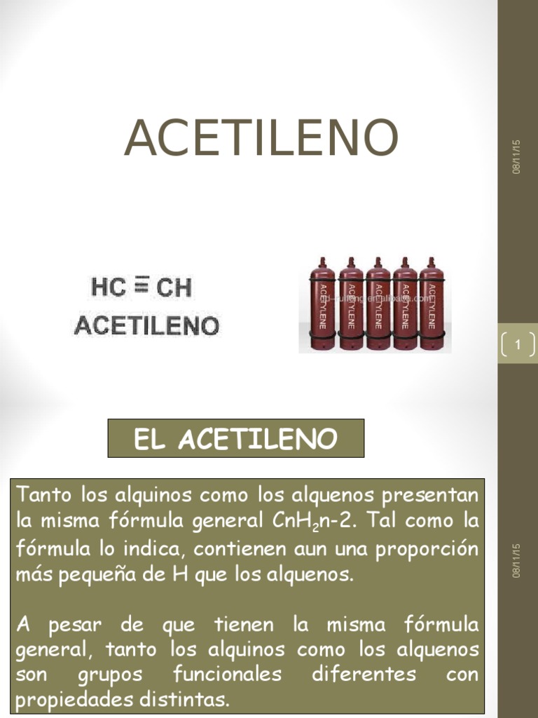 Acetileno | PDF | Elementos químicos | Química