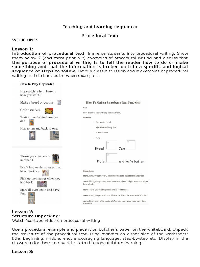 Procedural Text Unit | PDF | Writing | Learning