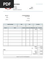 Hotel Food Bill Format Sample | PDF